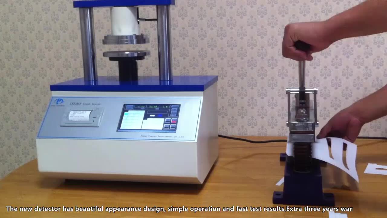 Crush Edge Ect Tube Compressive Paper Crush Strength Rct Test Machine ...