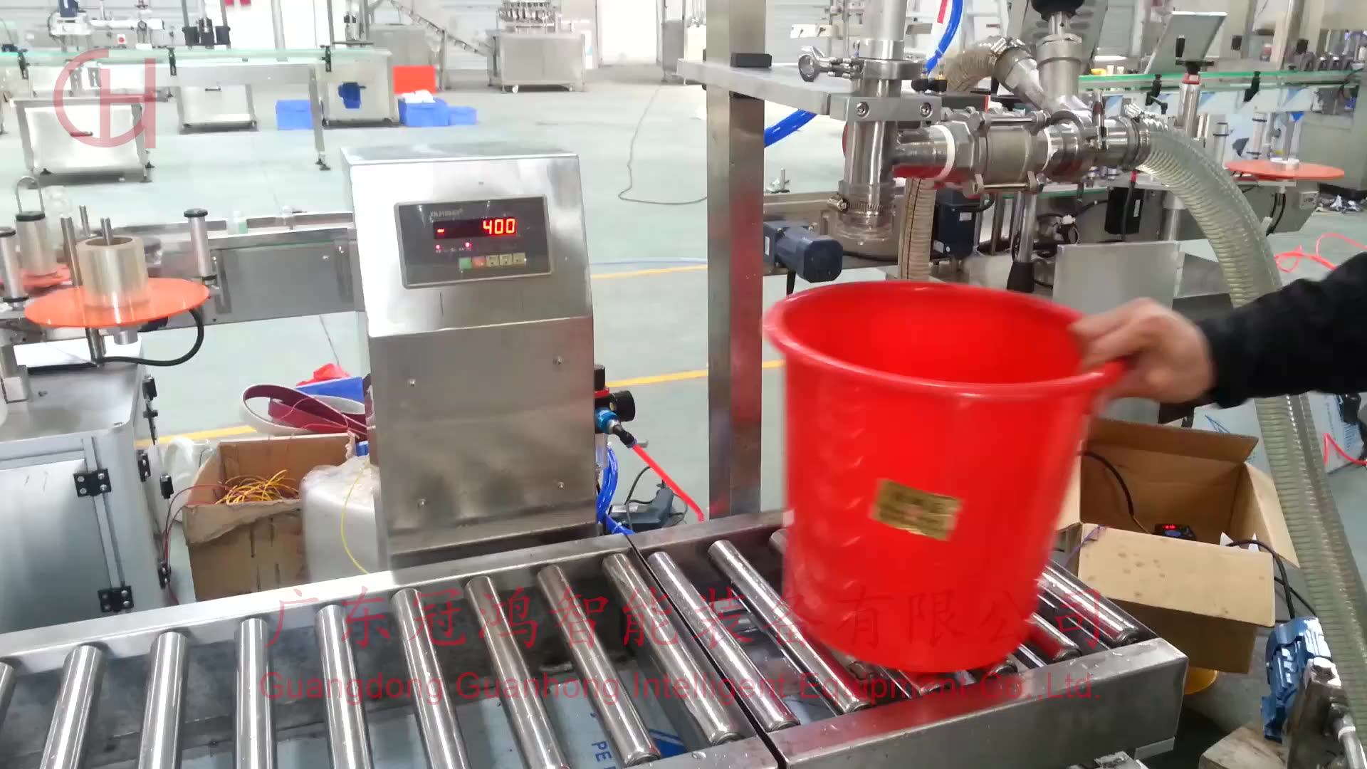 Single Head Semi Automatic Paint Bucket Filling Machine 5-50liters ...