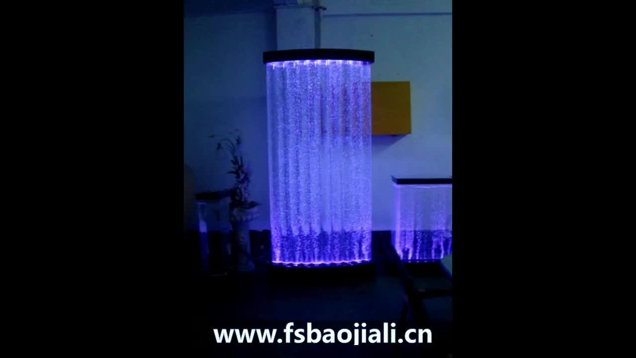 Interior Design Color Changing Led Curved Dancing Acrylic Water Bubble ...