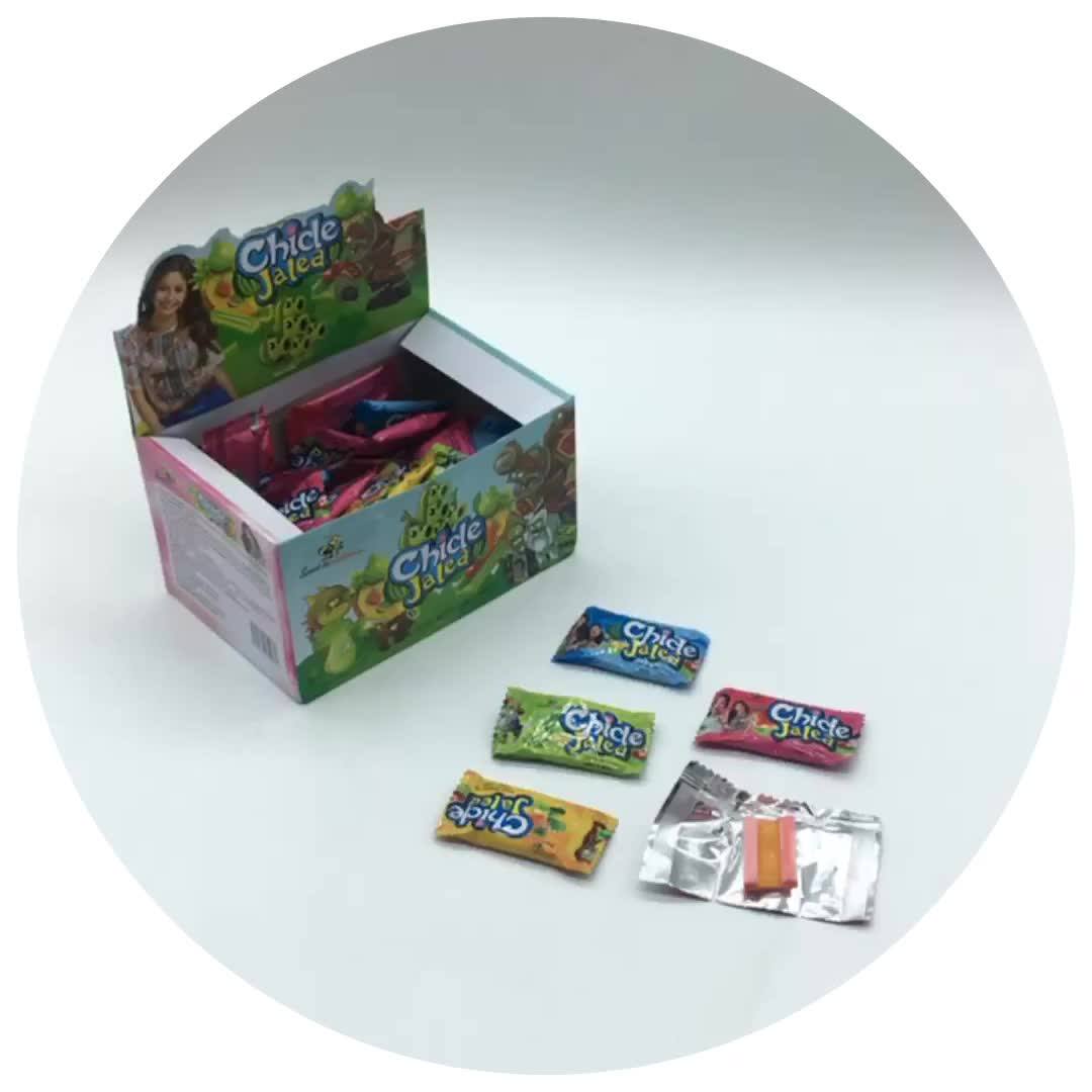 Colorful Fruit Flavored Jelly Filled Gum - Buy Center Filled Chewing ...