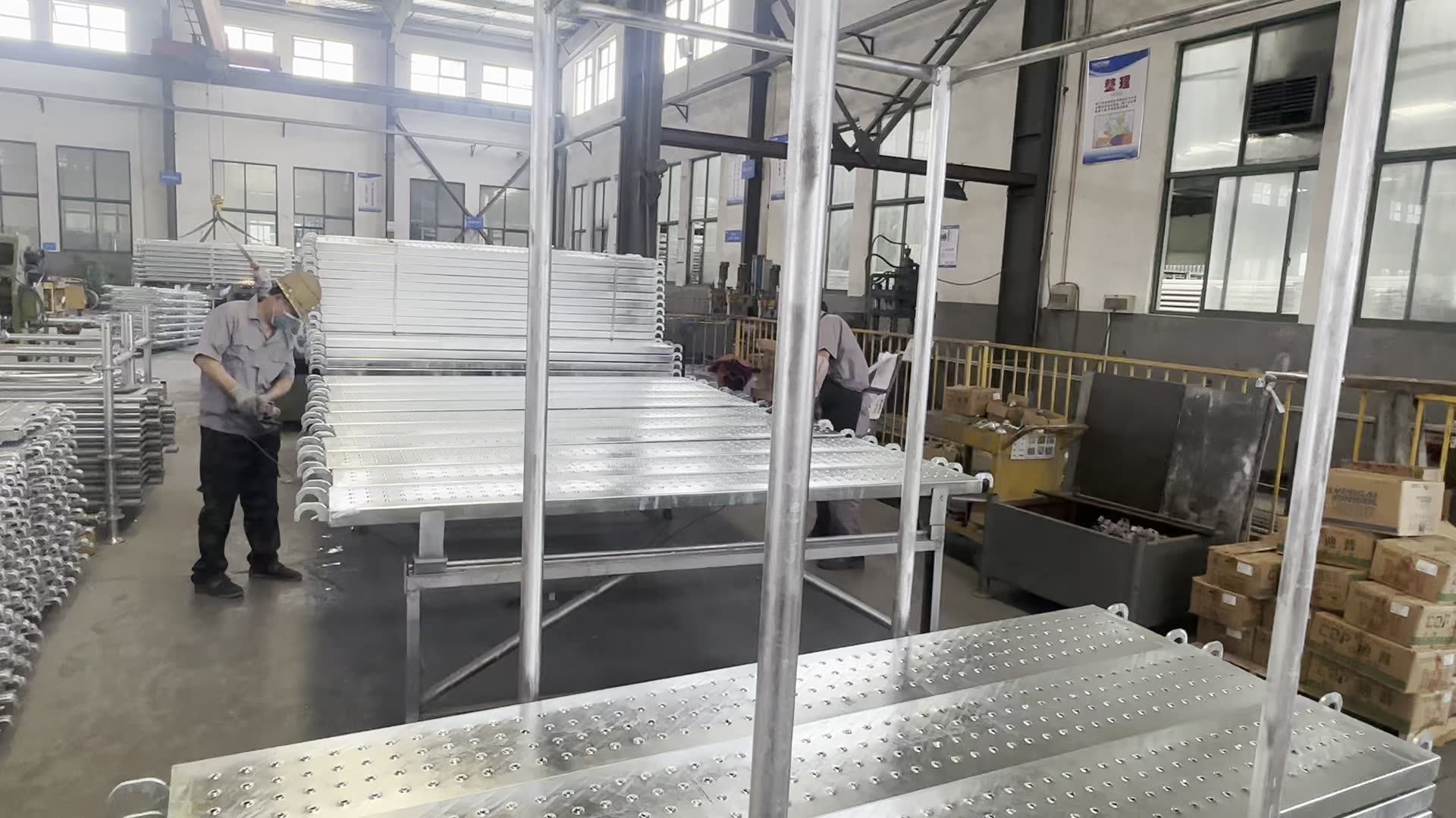 Peri Altrad Galvanized Layher Metal Scaffold Plank Scaffolding Platform ...