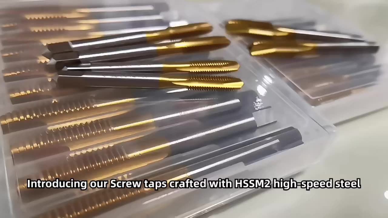 Hss6542 Steel Thread Taps With Efficient Titanium Coating Unc 6-32 8-32 ...