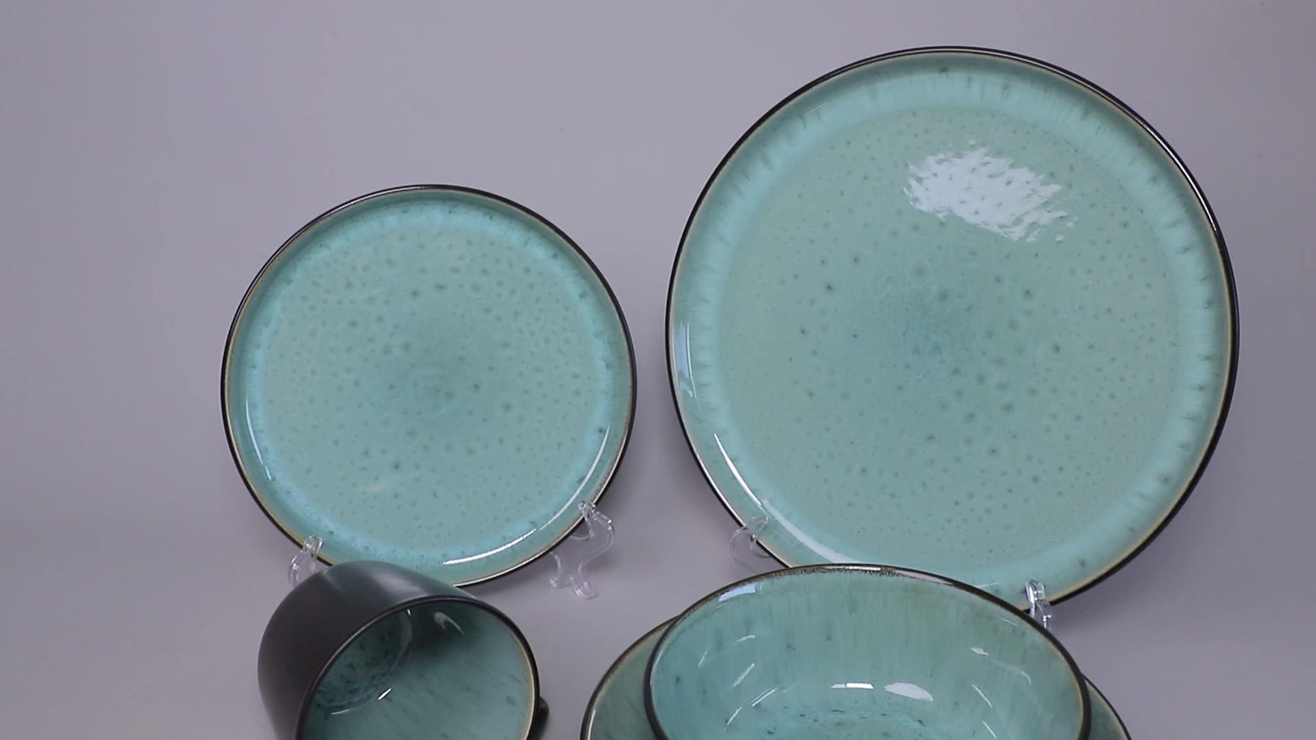 European Gold Chinaware Kitchen Tableware Colorful Luxury Plate Sets ...