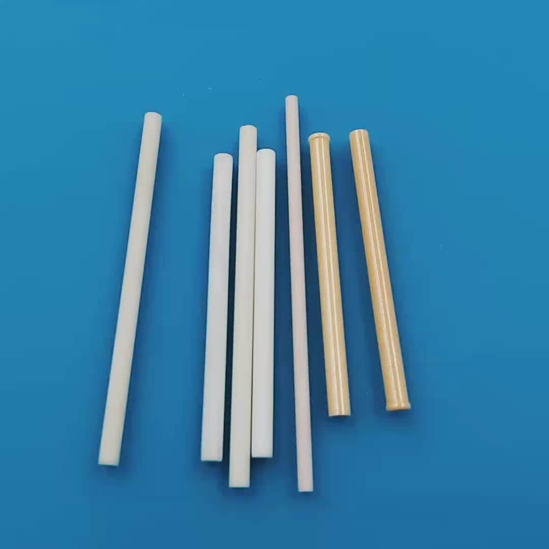 High Purity Thermocouple Protection Tube 99 Alumina Ceramic Threaded ...