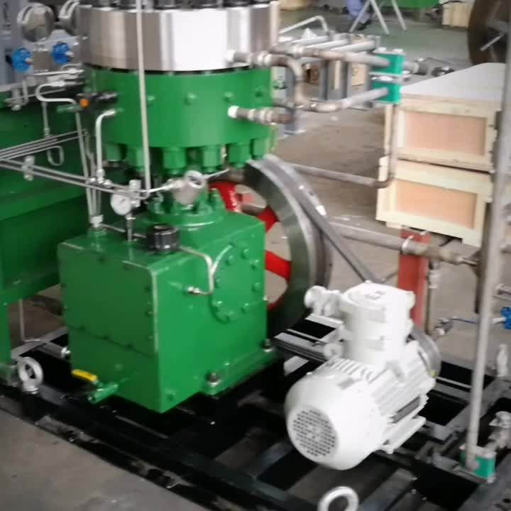 99.99% 20nm3/h 3.2kw H2 Gas Diaphragm Compressor 200 Bar High Pressure ...