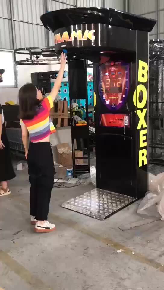 Boxing Coin Operated Ticket Lottery Redemption Boxing Punch Game ...