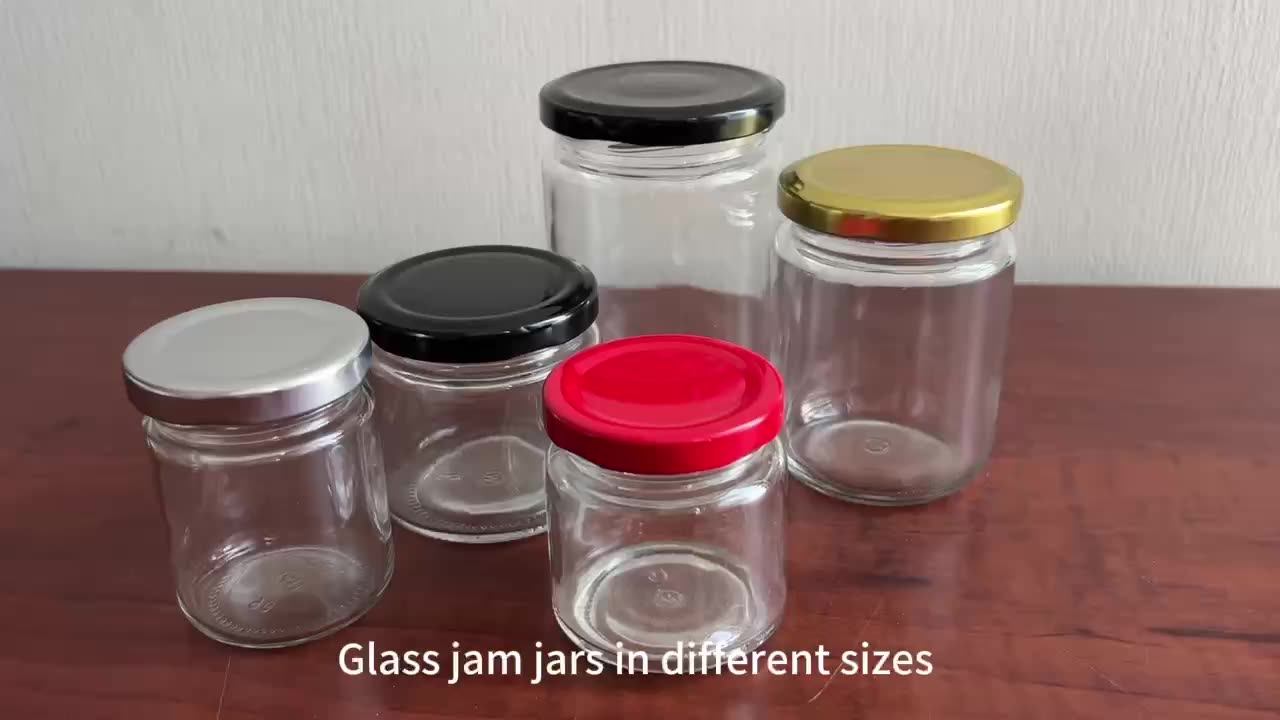 150ml Empty Round Glass Jam Honey Jar Food Small Packaging Container ...
