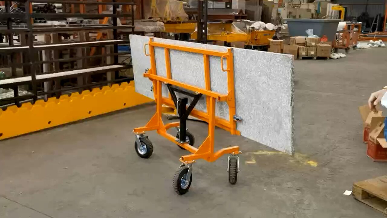 Sande Factory Manufacture Tilting Slab Transport Cart For Granite ...