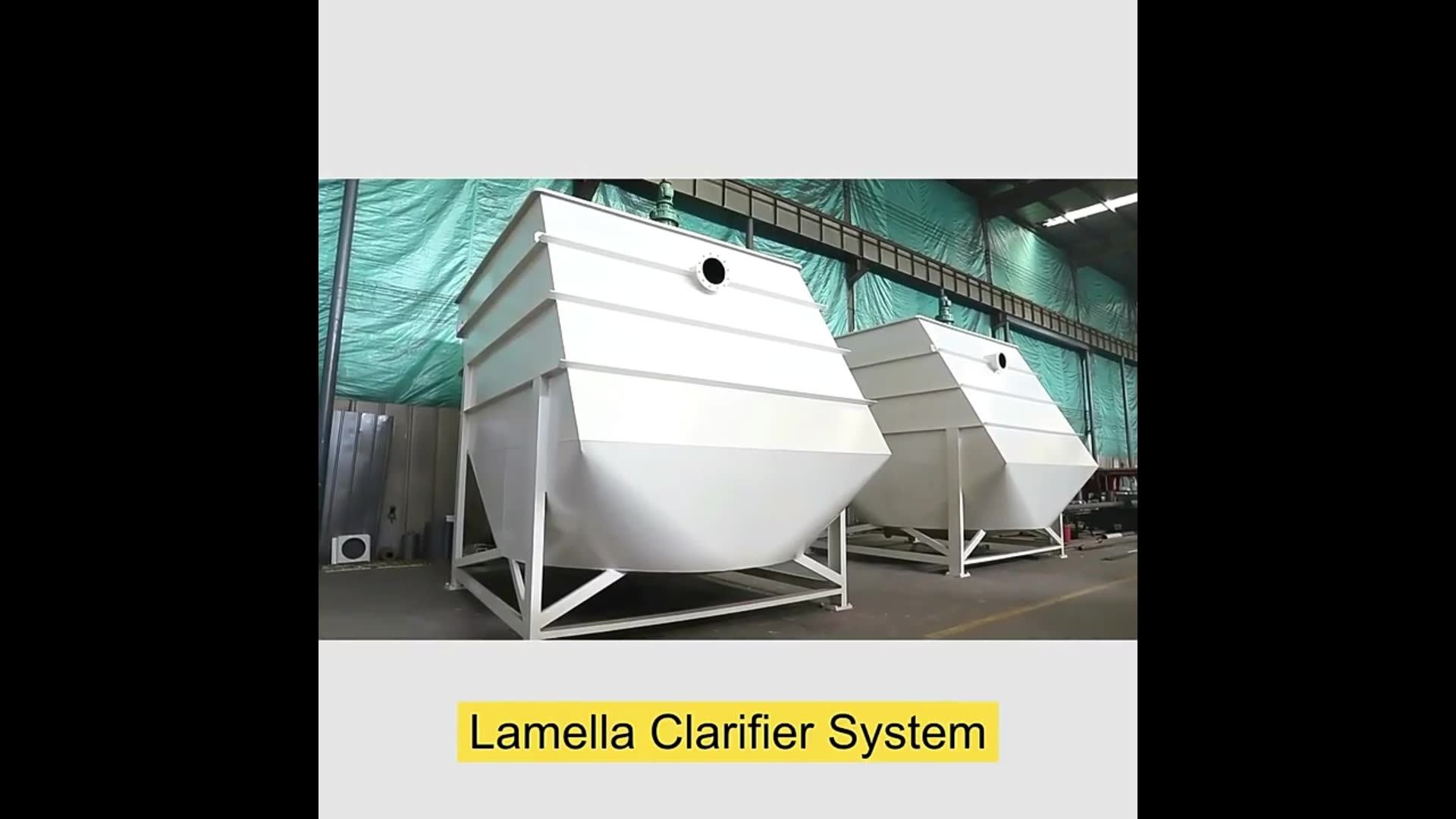 High Efficiency Lamella Clarifier System Inclined Plate For Sewage ...