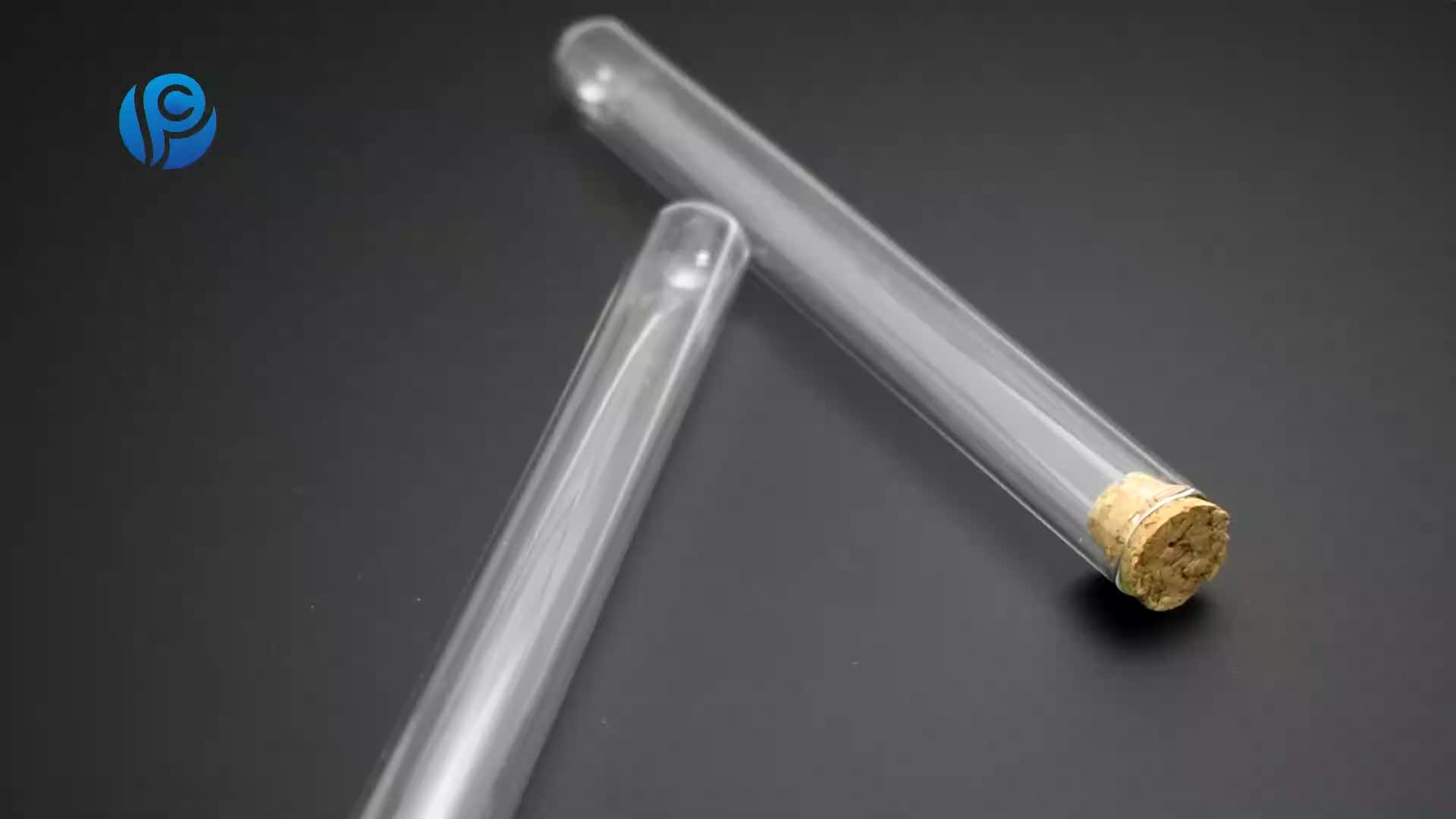 Borosilicate Flat Medical Test Tube Bottom Pyrex Glass Small 2ml Test ...