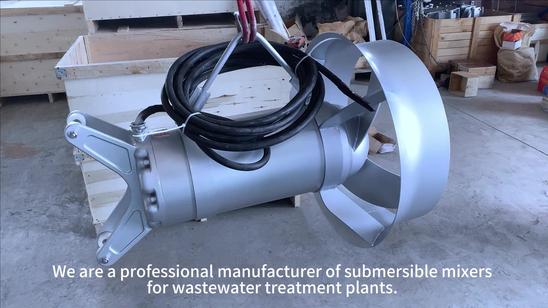 Wastewater Treatment Biogas Plant Submersible Mixer - Buy Wastewater ...