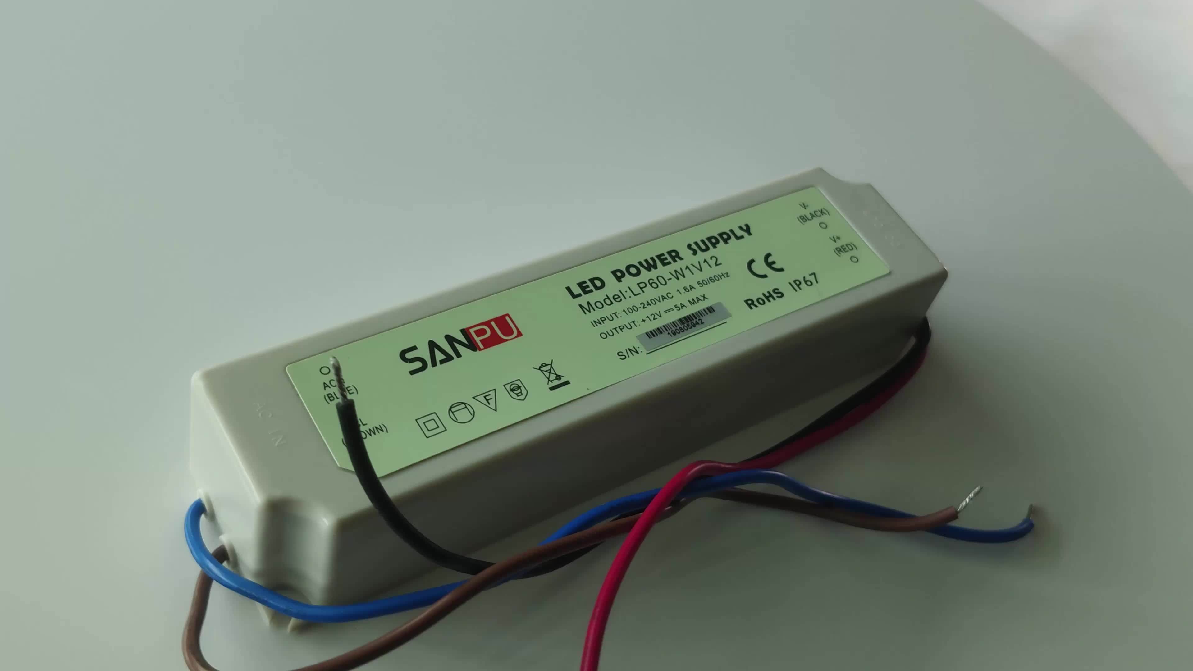 Sanpu Smps Led Driver 12v 1a 12w Waterproof Ip67 Switching Power Supply ...