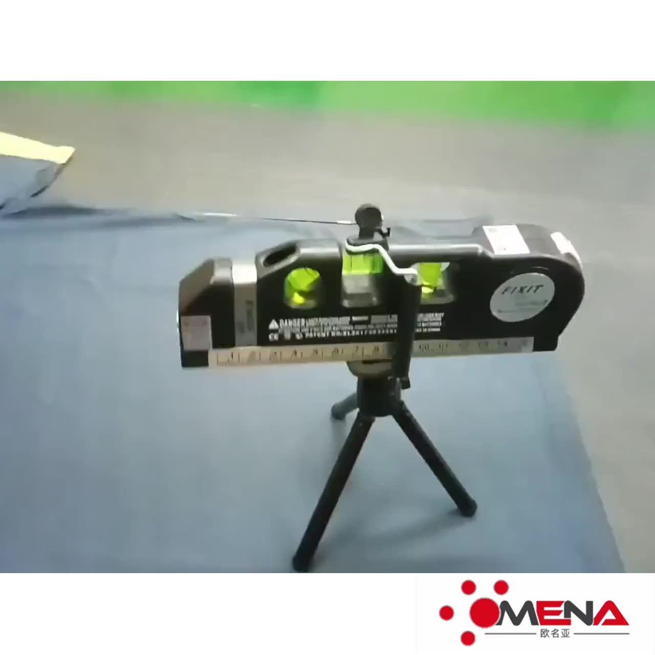 Laser Level Pro 3 Tools With Portable Mini Tripod 8ft Cross Line Measurement Ruler Leveling ...