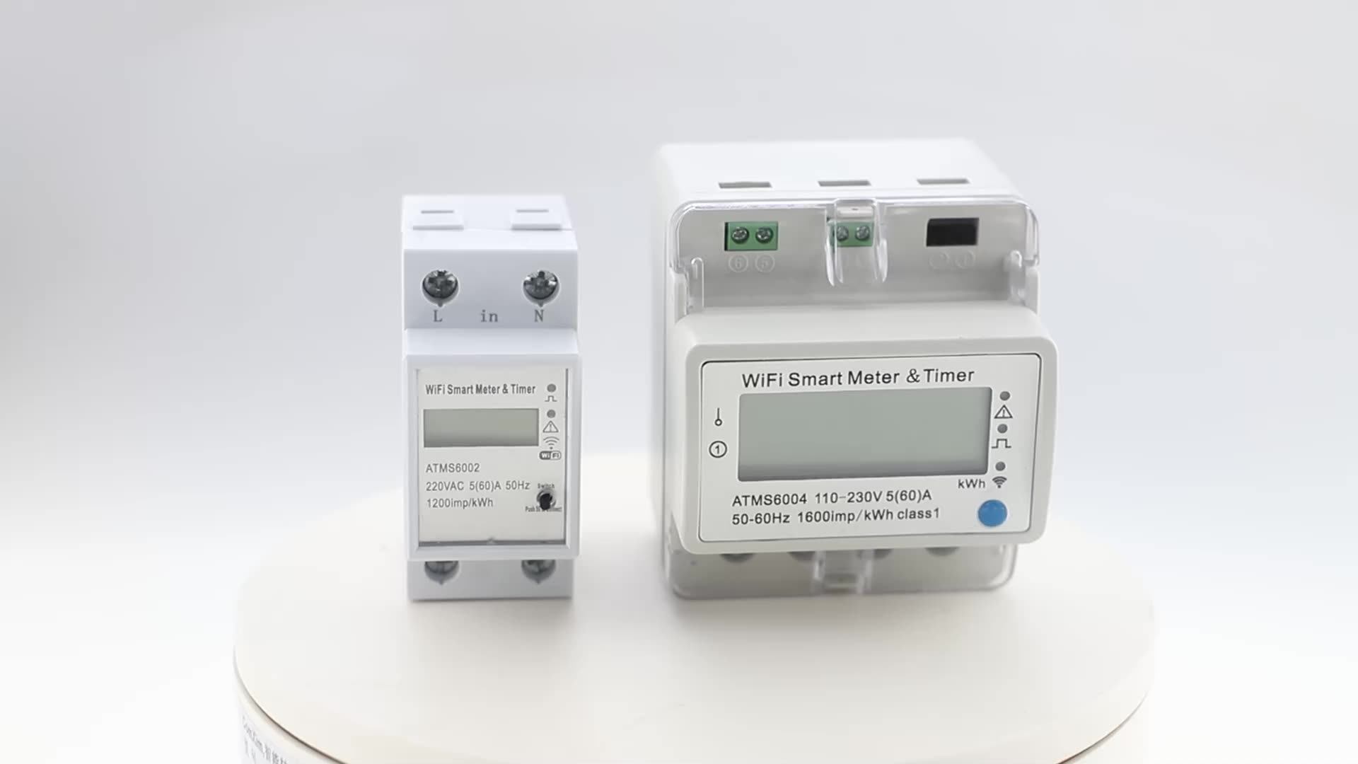 Single Phase Din Rail Wireless Smart WIFI Energy Meter Digital ...