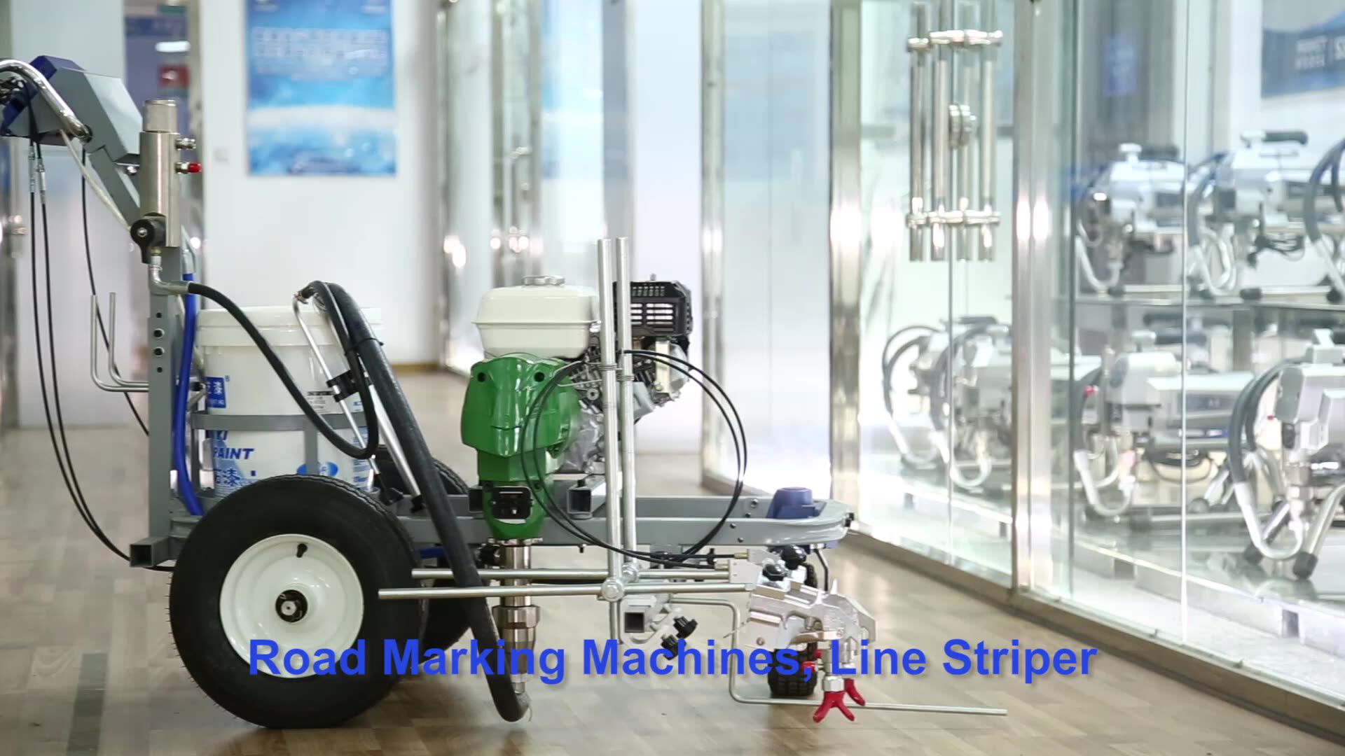 Hb5900 Hand Push Airless Spraying Road Marking Machine Line Striper ...