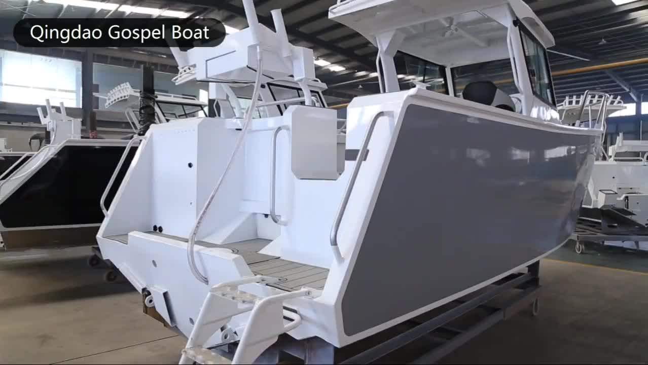 8m Speed Yacht Offshore Aluminum Fishing Boat With Twin Outboards - Buy ...