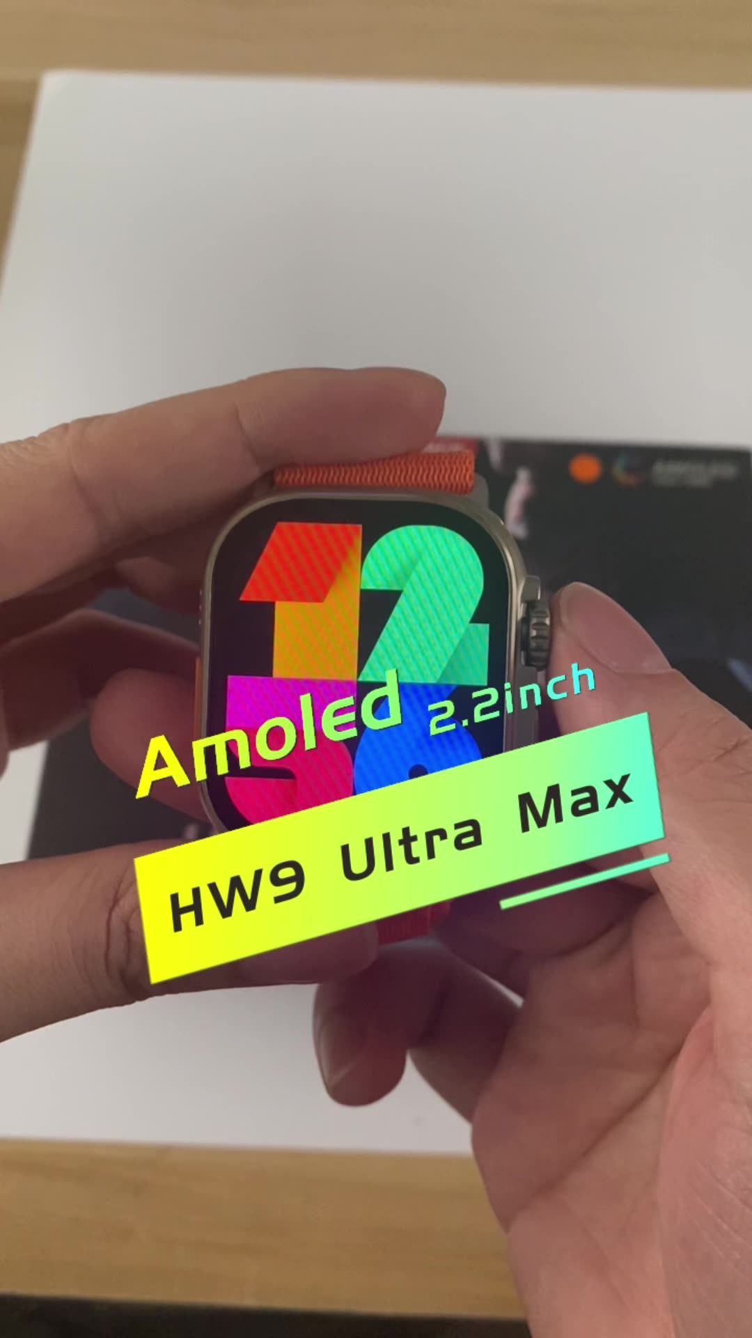 Hw9 Ultra Max Amoled 2.2 Inch 2023 Smart Watch Hw9 Pro Max Bt Call Relogio Montres Reloj ...