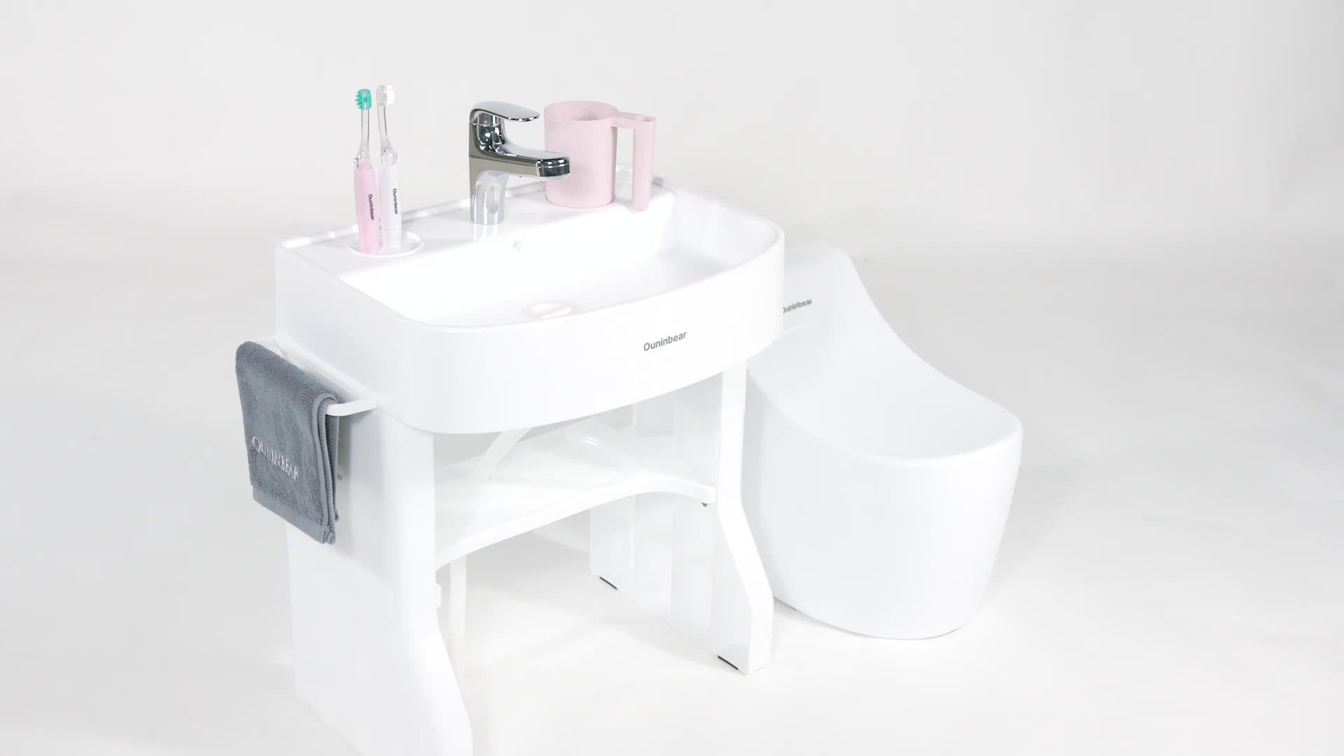 New Arrival Plastic Children Hand Wash Bath Basin Stand For Children At ...