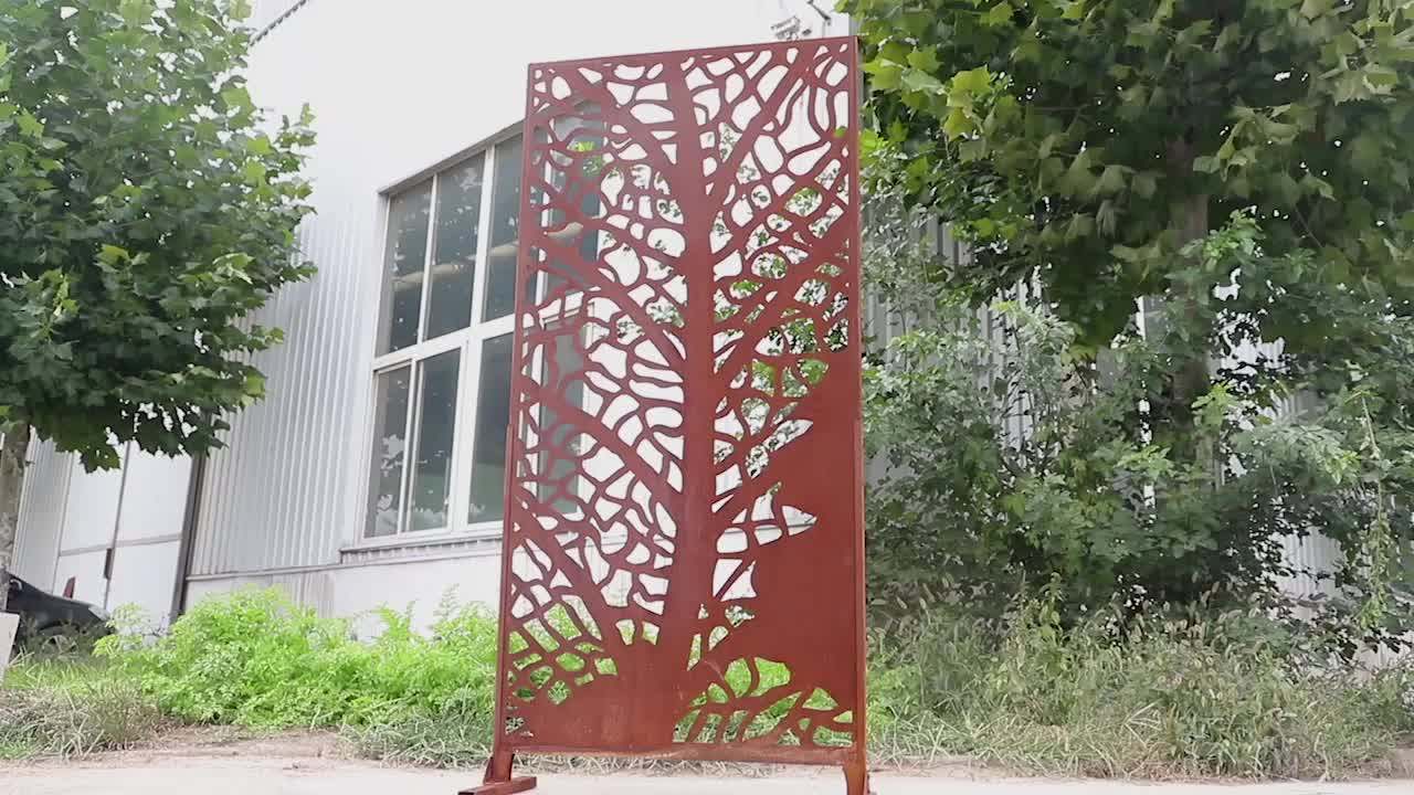 Laser Cut Decorative Outdoor Garden Privacy Art Metal Screens Panels ...