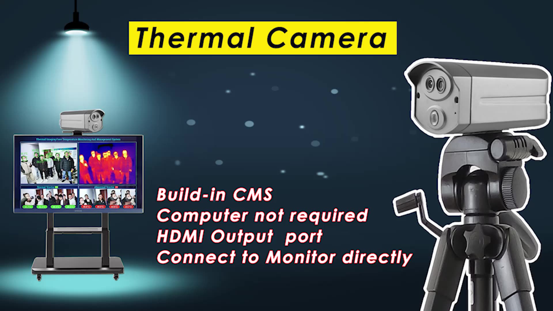 New Arrival 2mp 1080p Ip Thermal Camera Human Body Temp. Measurement Ai ...