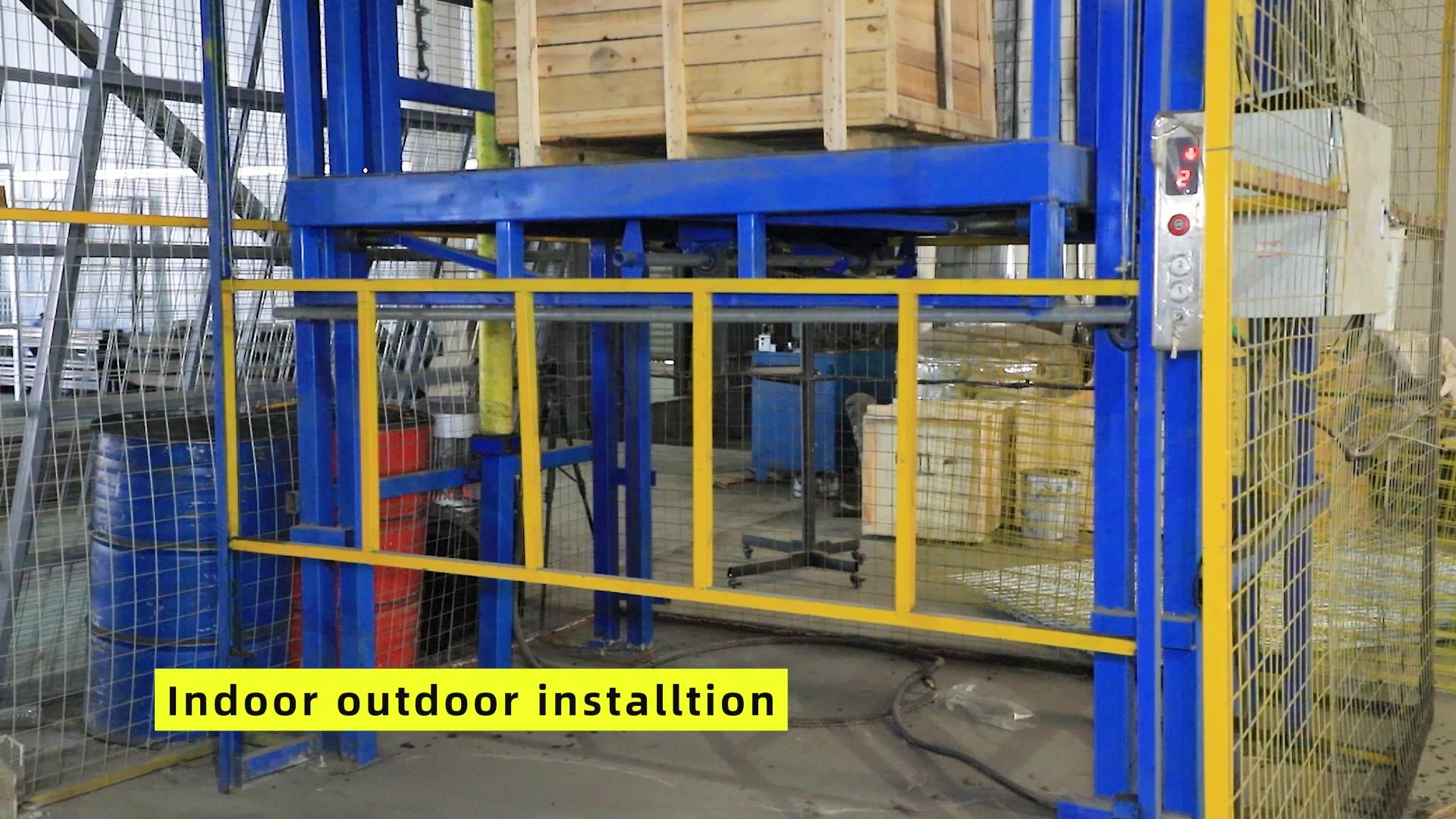 Customized 1m-20m 1 Ton - 6 Tons Warehouse Freight Lifter Goods ...