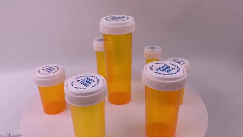 30ml 50ml 60ml 80ml 120ml 160ml 240ml Plastic Reversible Pharmacy Vials ...