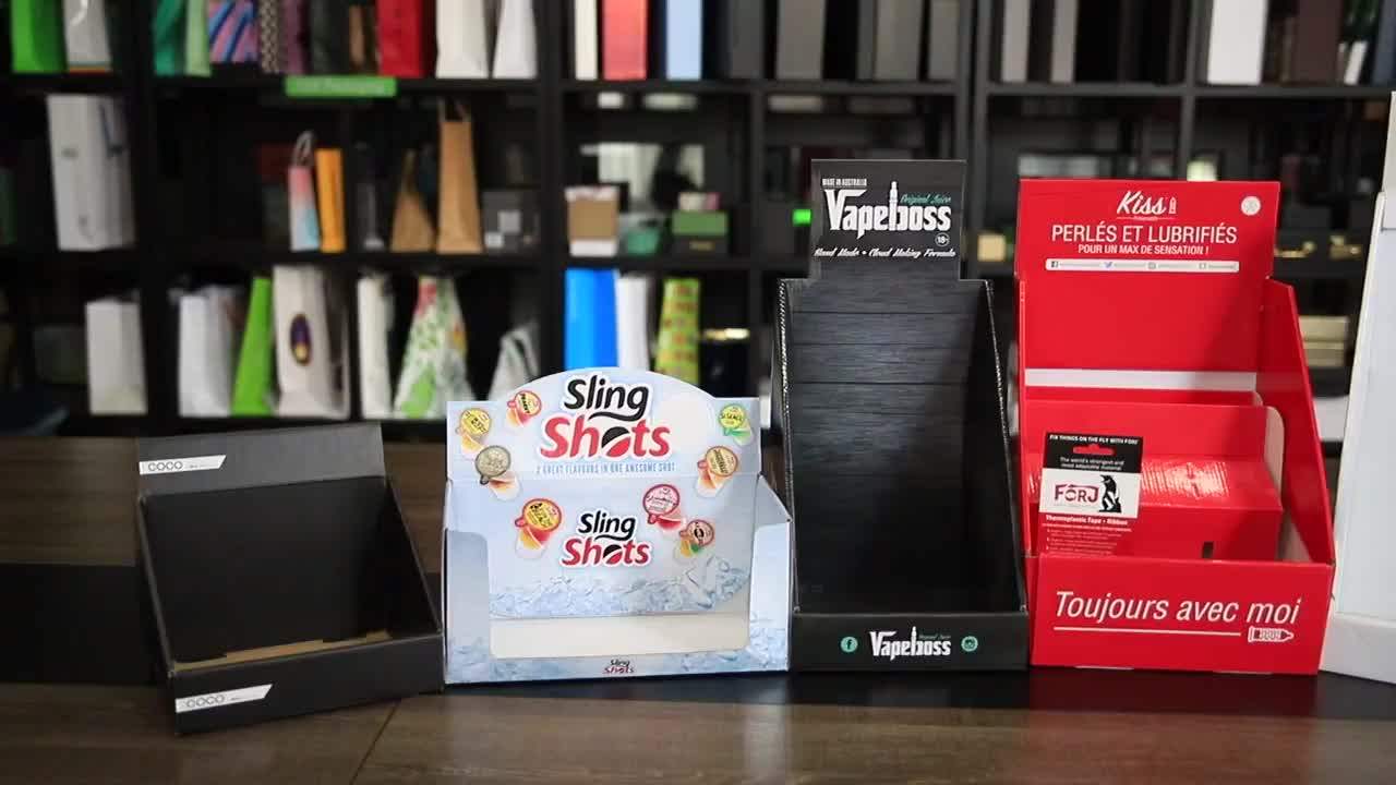 Retail Tear Away Shipper Custom Corrugated Counter Top Paper Pdq Shelf ...