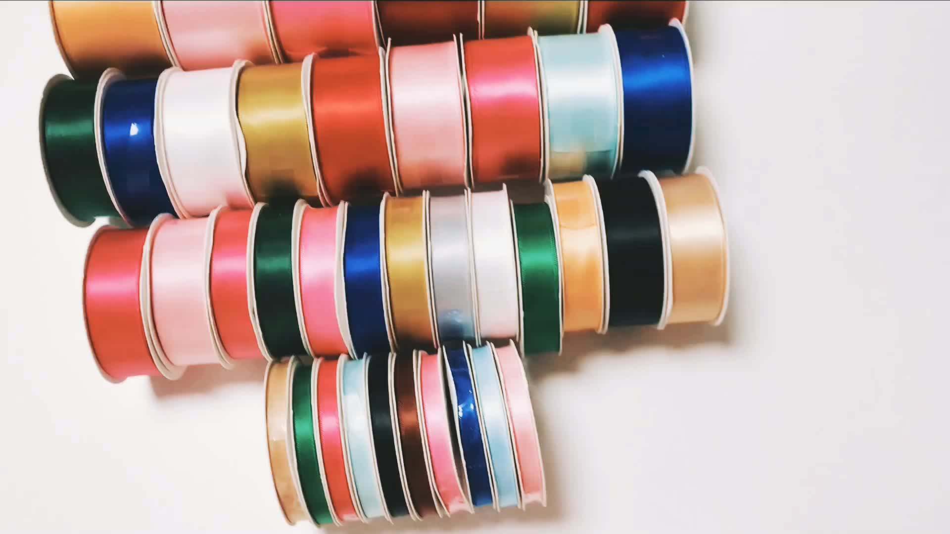 Wholesale 100% Polyester 1 1/8 Inch Gold Double Face Satin Ribbon - Buy ...