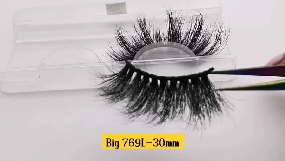 769l-30 Extra Long Mink Eyelashes Vendor Wholesale 30mm Lashes - Buy 30 ...