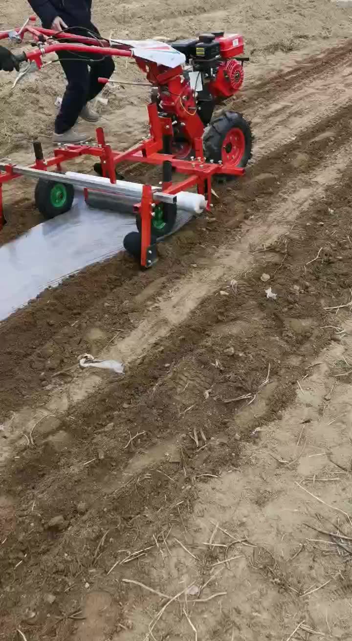 Plastic Mulching Machine Hand Plastic Mulch Layer Laying Machine Micro ...