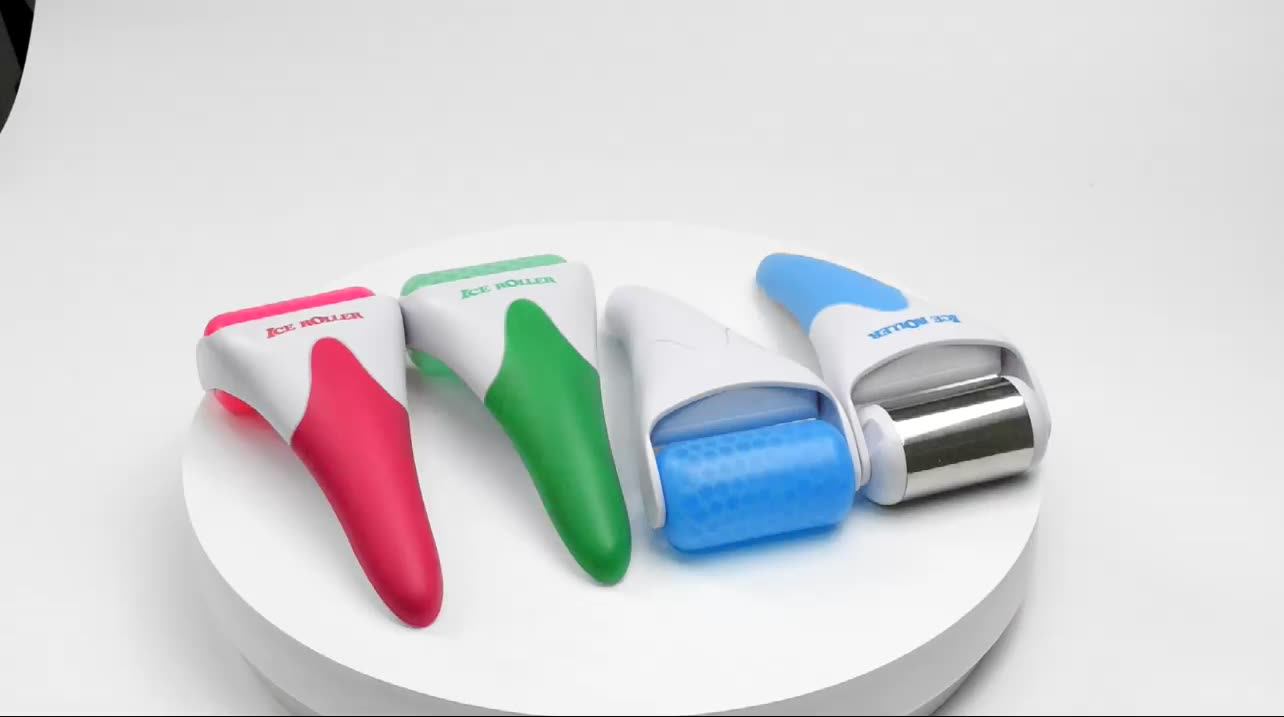 Korea Popular Skin Care Derma Roller Colorful Plastic Head Ice Roller ...