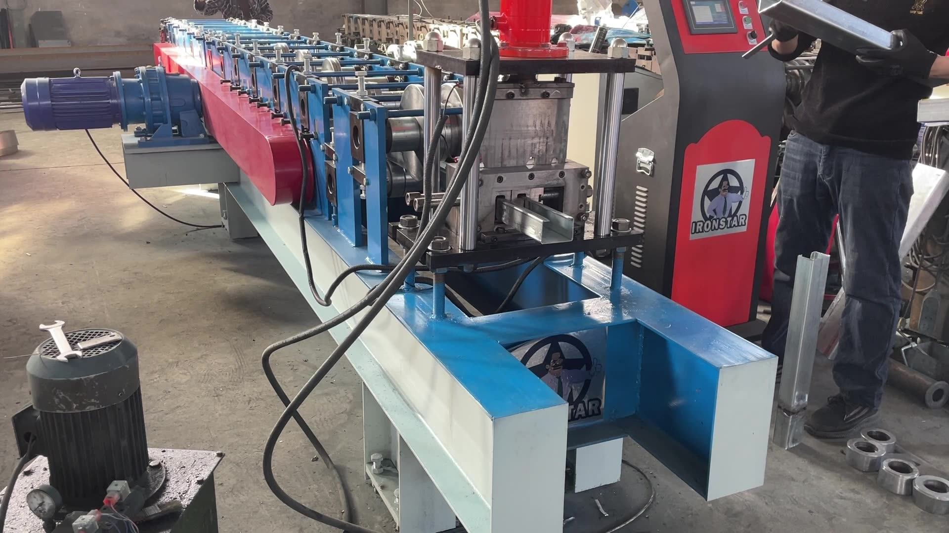 Channel Galvanized Steel Profile C Channel Cold Roll Forming Machine ...