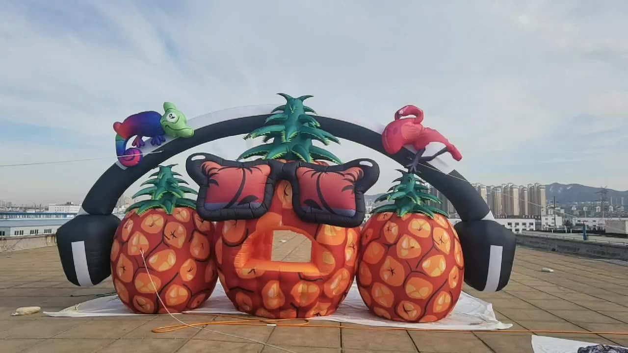 Customized Inflatable Event Stage Decoration Inflatable Pineapple ...