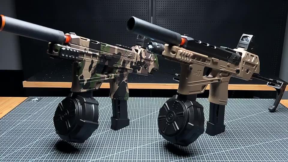 Outdoor Electric Mp5k Akm Ak47 M4 Wate Blaster Bead Crystal Bullet Gel ...