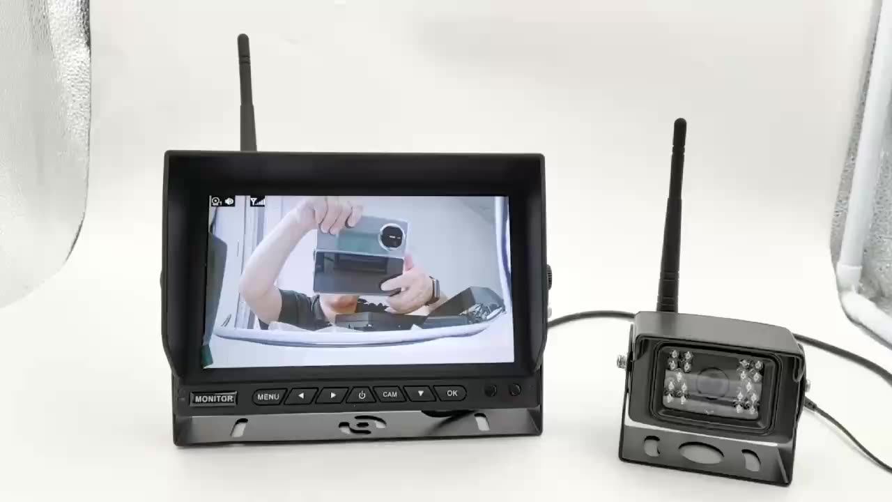 7inch Digital Wireless Waterproof Monitor Fork Magnetic Mounted ...