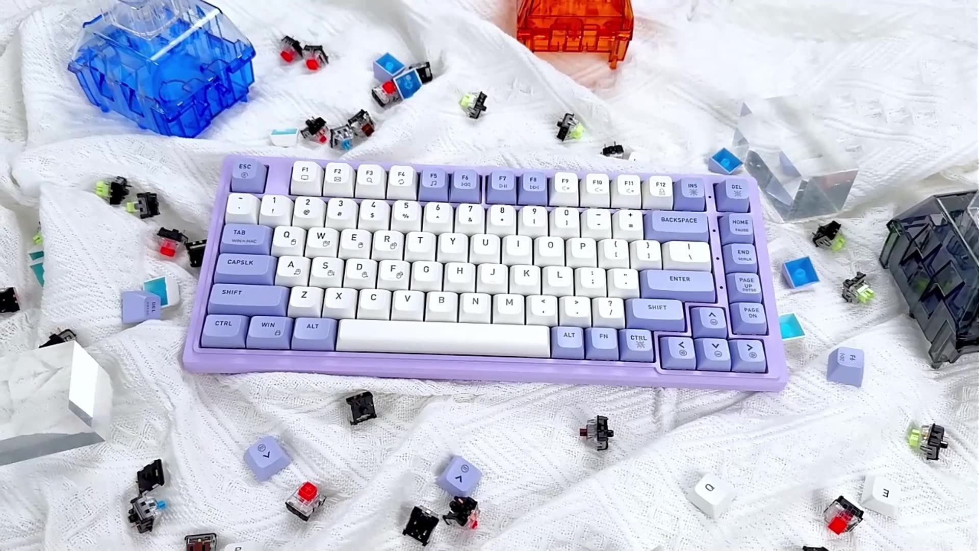 Customized Gaming Mechanical Keyboard Usb Wired Rgb 60 Percent 75% Keys ...