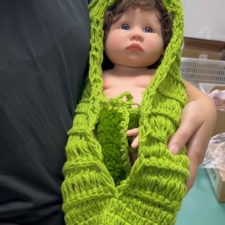 19inch Platinum Liquid Full Solid Soft Silicone Reborn Baby Doll Girl ...