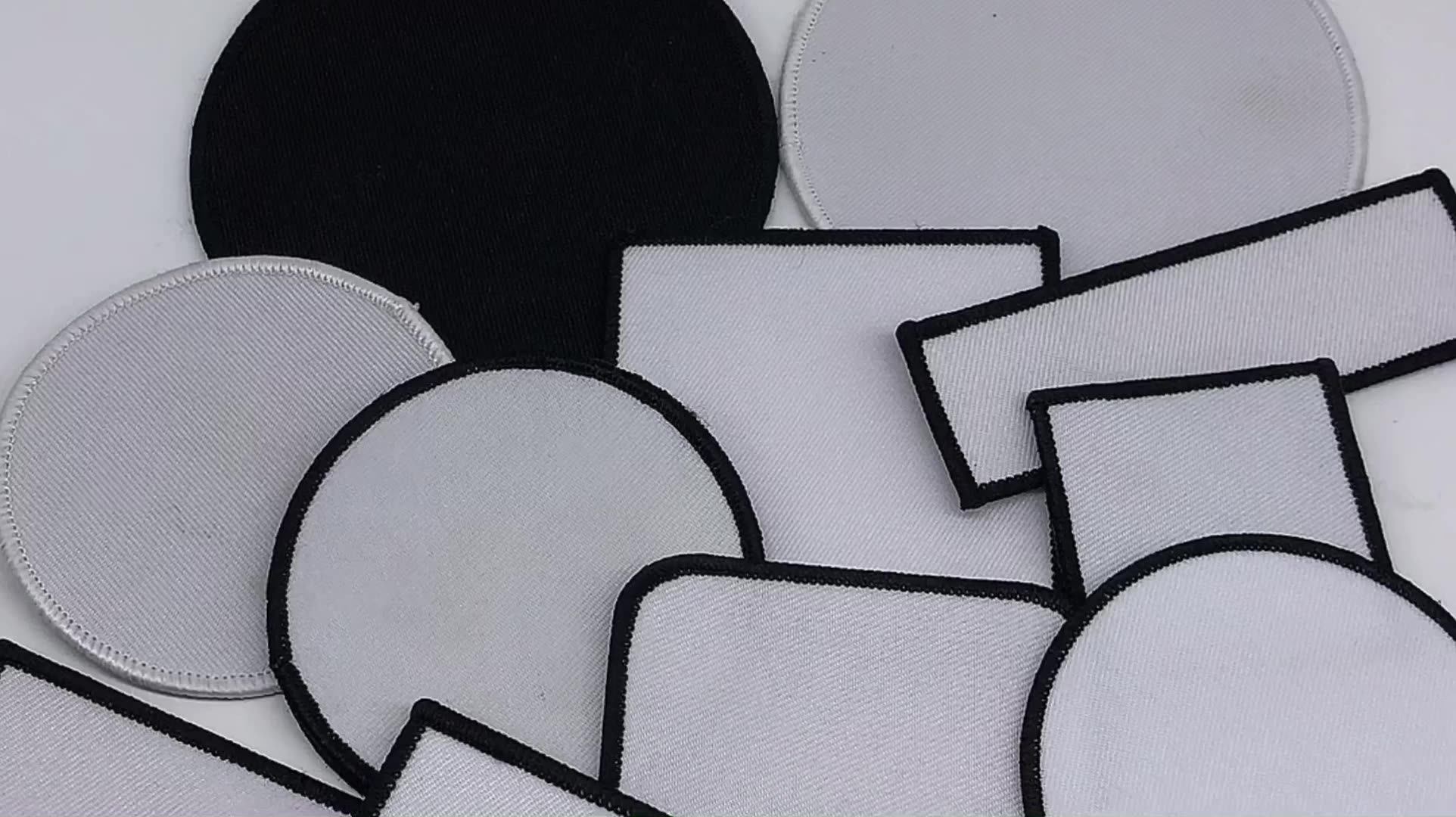 Wholesale Sublimation Blank Hat Patches Custom Any Size Shape White ...