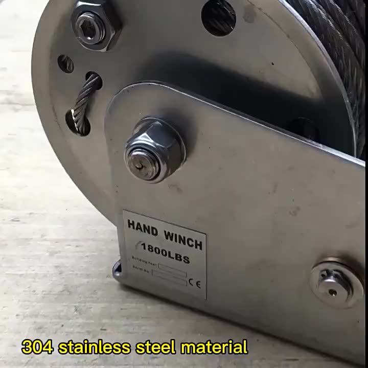 1200lbs Hand Winch Puller Lifting Winch Manual Wire Rope Hand High ...