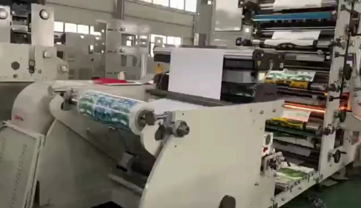 Gp1000-6b Flexo Label Printing Machine Uv Oven Film Paper Film Stickers Label Flexo Printing ...