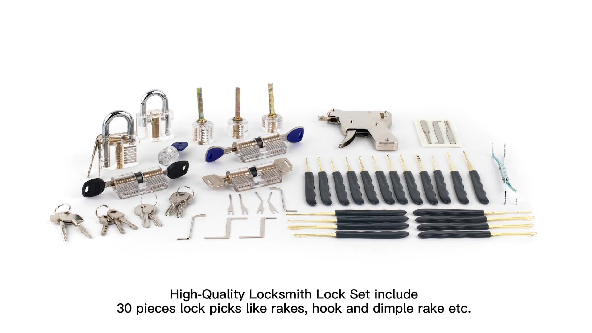 Free Sample 24pcs Locksmith Hook Lock Picking Set Lock Pick Set ...