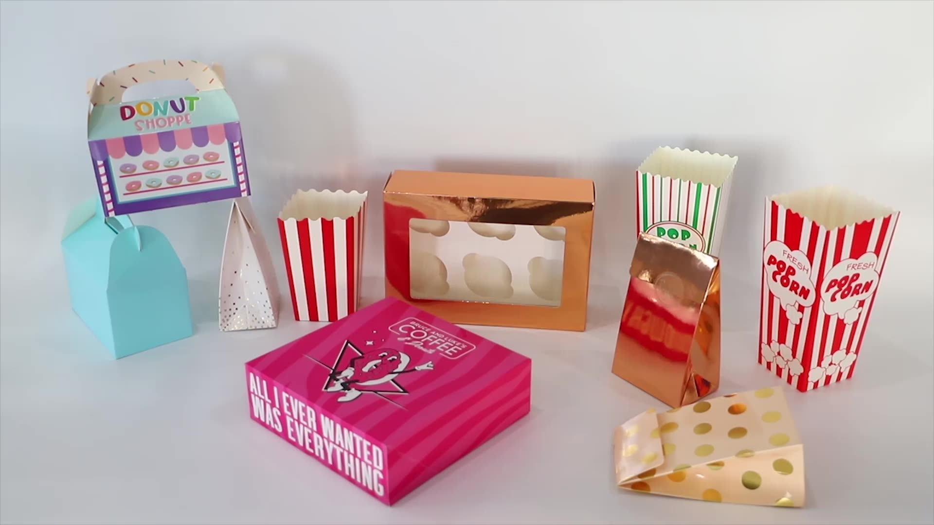 50 Pack 4 Inch Kraft Paper Individual Cupcake Boxes With Window For ...