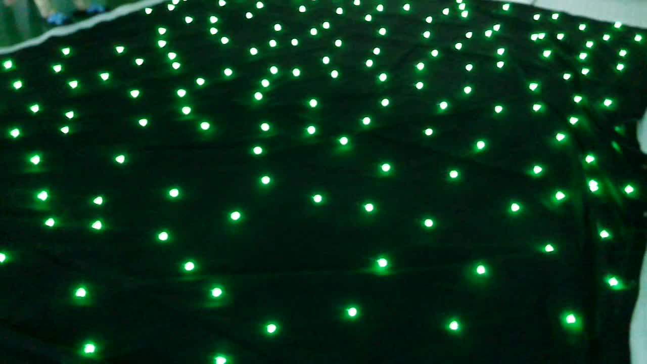 Stage Backdrops Led Star Curtain Cloth Lights Led Dj Light Curtain ...