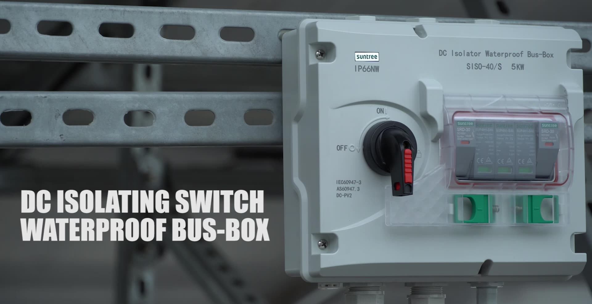 Suntree/oem Dc Isolating Switch Waterproof Solar Pv Array Combiner Box ...