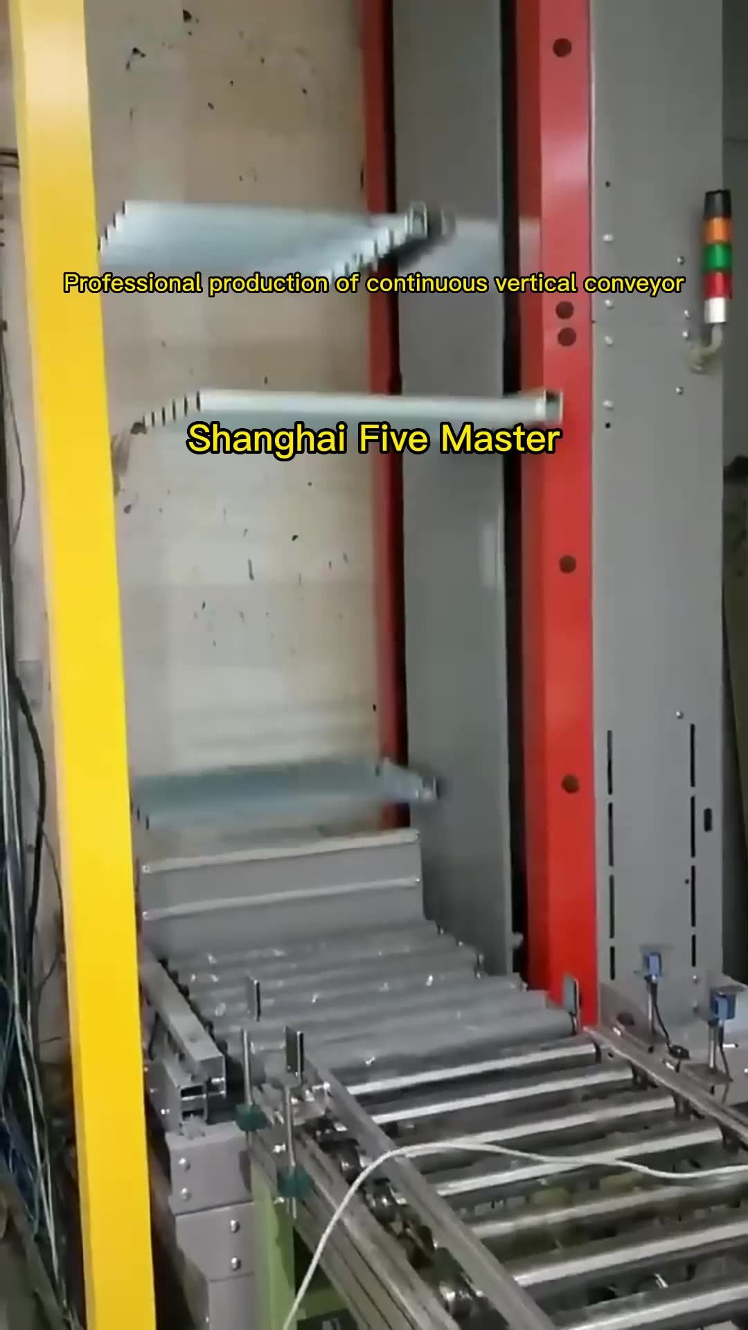 X-yes Customized Steel Continuous Vertical Conveyor Vertical Lifter ...