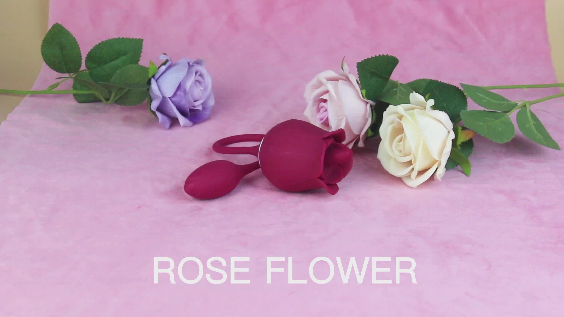 Vibrating The Flower Sex Toys Rose Clitoris Stimulator Sucker Sucking ...