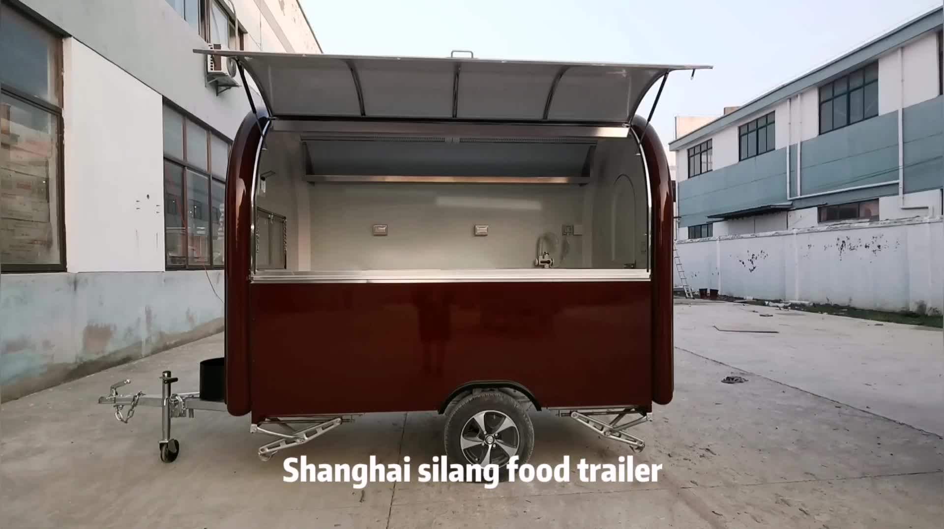 2021 New Design Fast Food Trailer In China/ Outdoor Hot Dog Snack ...
