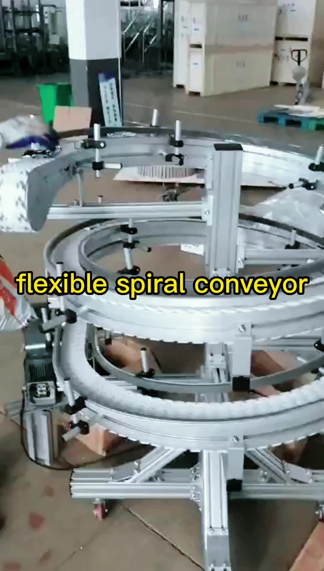 Spiral Conveyor Buffer Cooling Tower Flexible Spiral Conveyor Chain ...