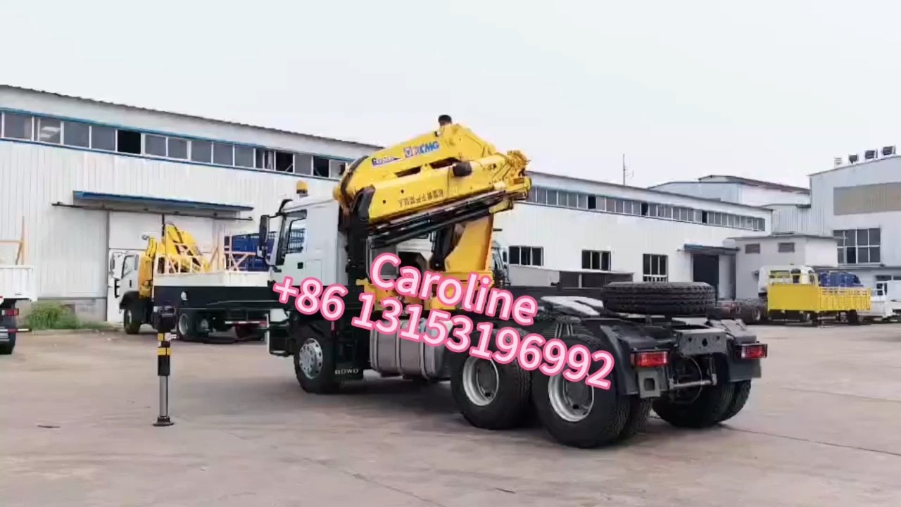 10 Wheels Tractor Head Truck Mounted 16.5t 4 Section Knuckle Boom Crane ...