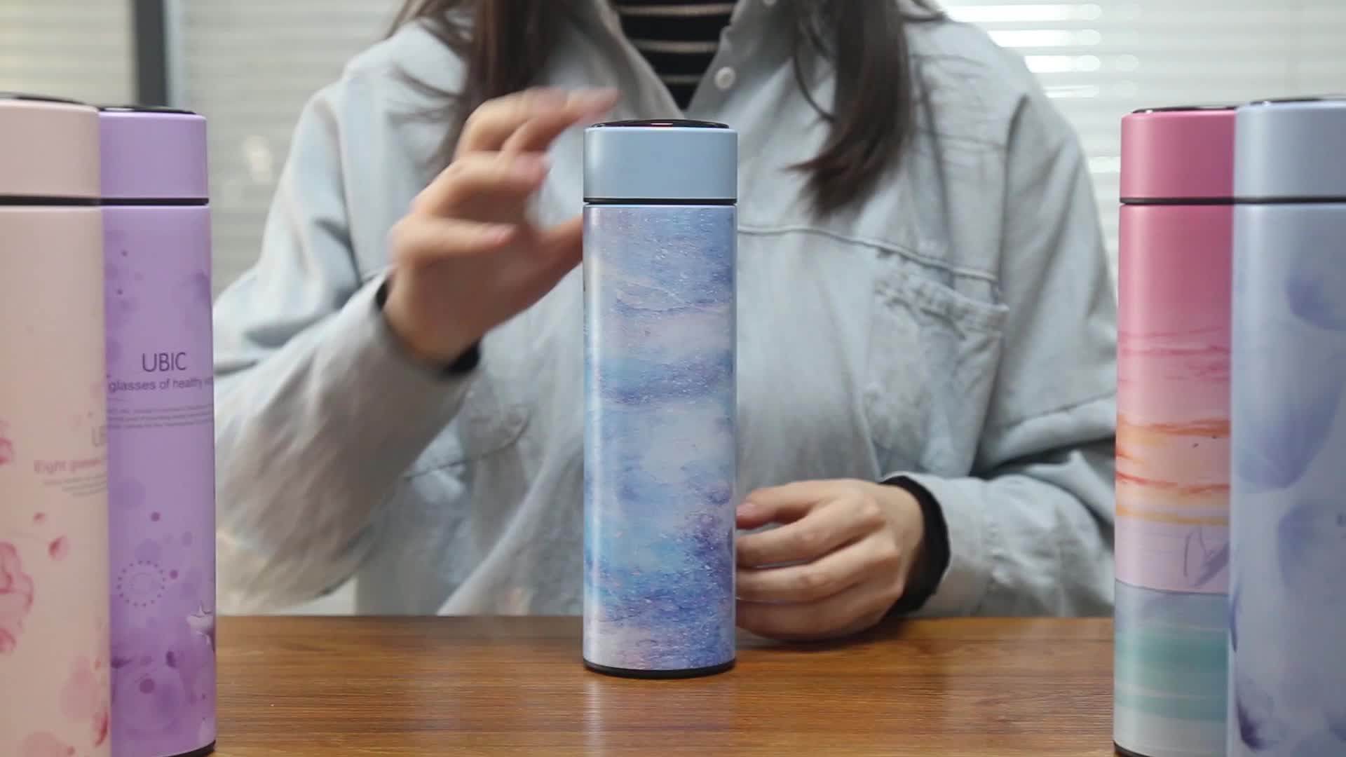 Custom Stainless Steel Insulated Termo Inteligente Digitale Temperature ...